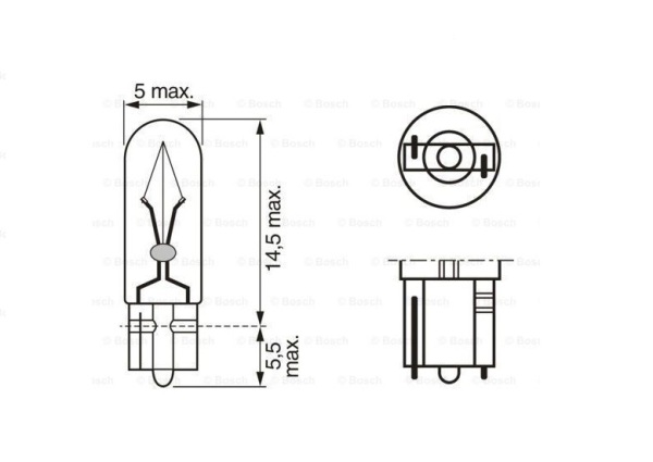 BOSCH 1,2W 24V 1,2W W2x4,6d - Крушки | Original.bg